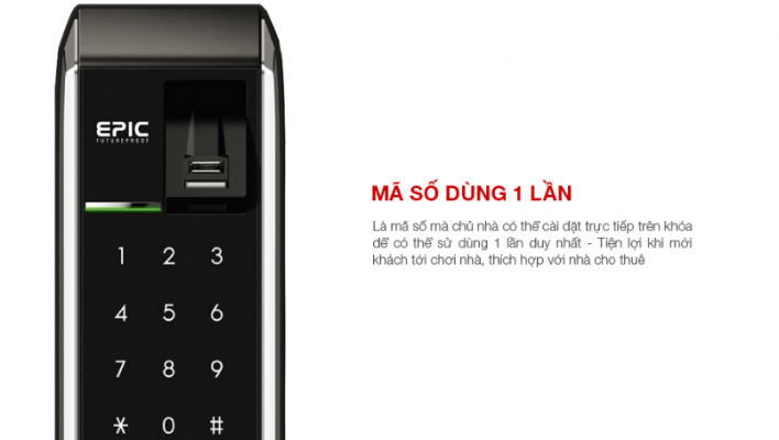 Khóa điện tử EPIC 8000L REMOTE chính hãng 《Giá rẻ》